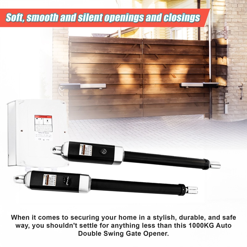 Buy 1000KG 20W Solar Double Swing Auto Motor Remote Gate Opener - MyDeal