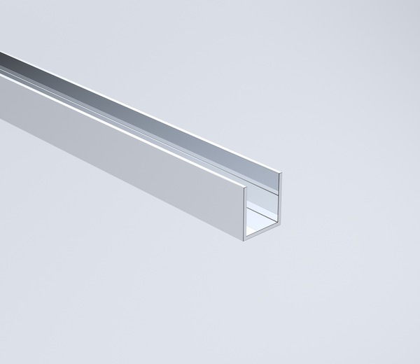 Buy 110cm Wall to Wall Frameless Shower Screen with Chrome Channel and ...