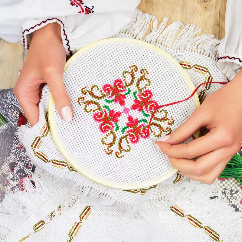 Buy Embroidery Starter Kit Cross Stitch Kit DIY Hand Craft Stitch 50 ...