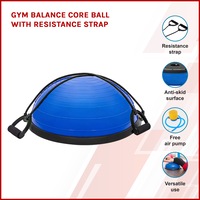 Buy Gym Balance Core Ball with Resistance Strap - MyDeal