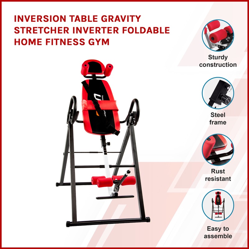 Buy Inversion Table Gravity Stretcher Inverter Foldable Home Fitness ...