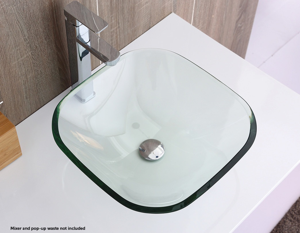 Buy 12mm Tempered Glass Above Countertop Basin for Vanity - MyDeal ...