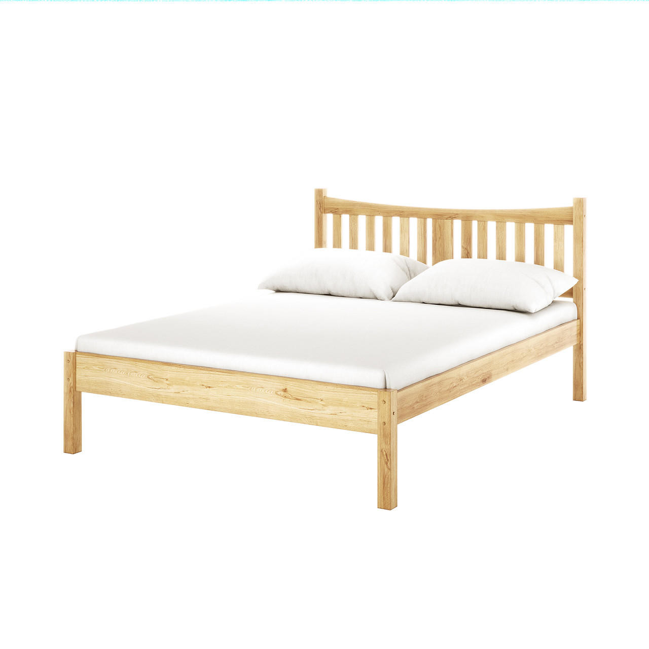 Buy Dahlian Solid Pine Timber Bed Frame - Natural Queen Natural ...