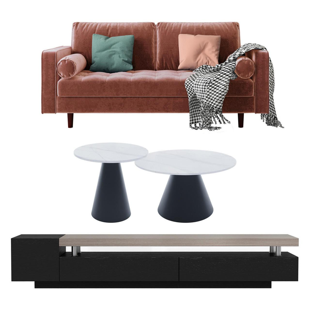 Buy Kandi Living Room Package with Lia Nesting Table - White White ...