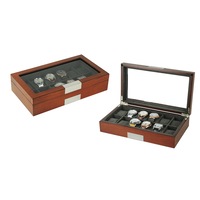 Buy Leather 12 Watch Box with Jewelry Display Drawer Lockable Watch ...
