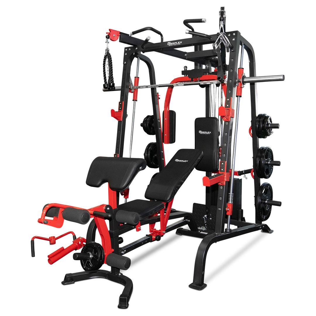 Buy Reeplex SMGX Multi-Functional Trainer + Adjustable Bench + Leg ...