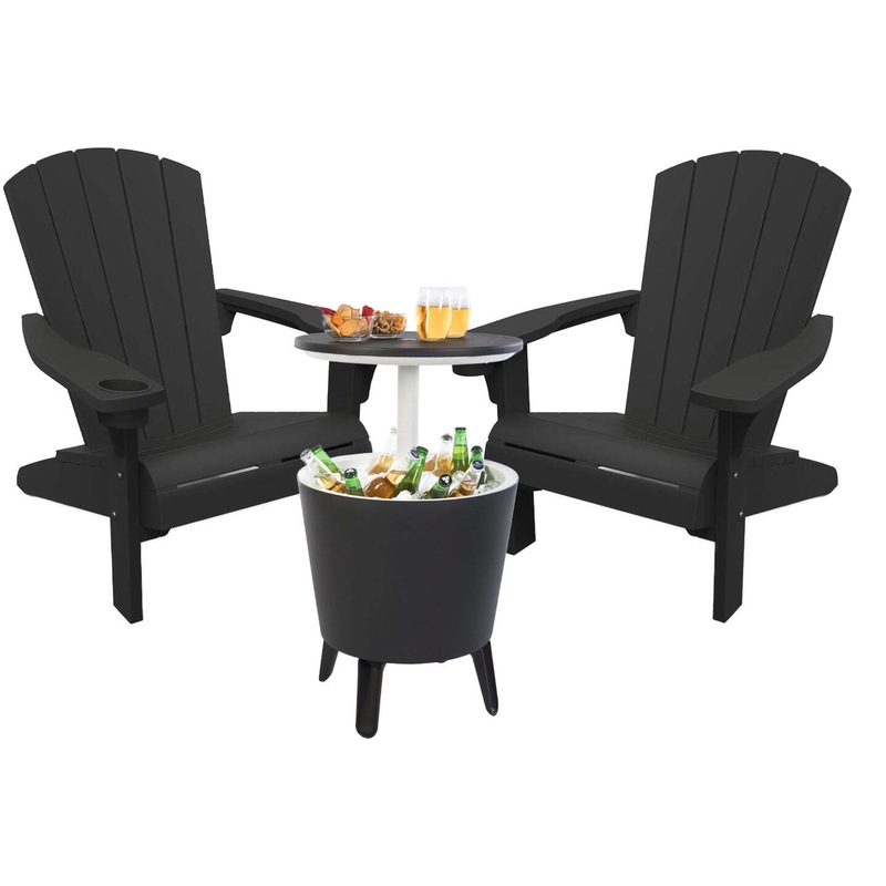 Buy Keter Alpine Graphite Adirondack Set - MyDeal