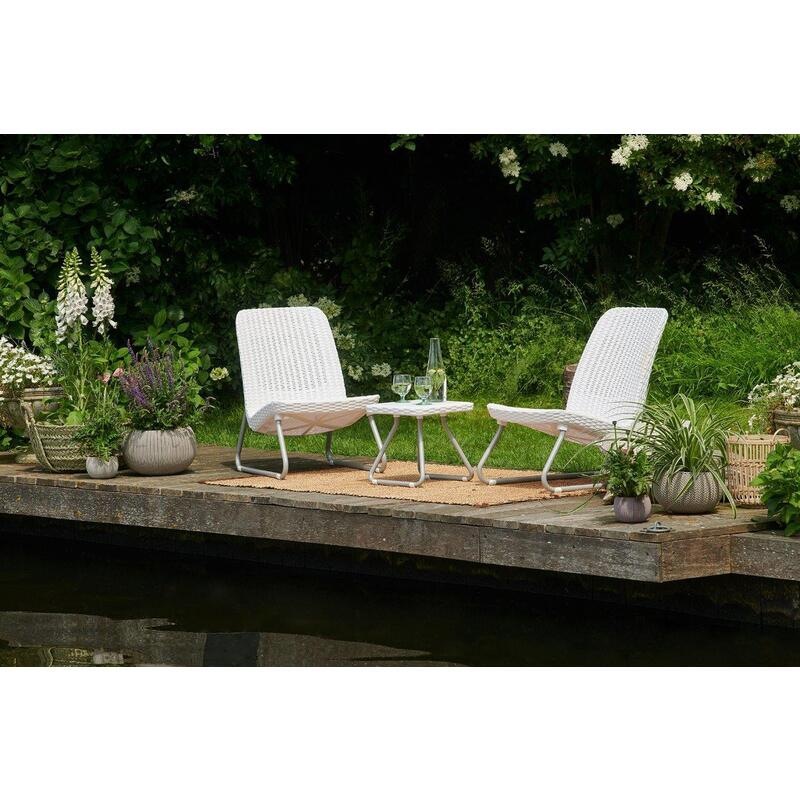 Buy Keter Rio Patio Furniture Set (White) - MyDeal