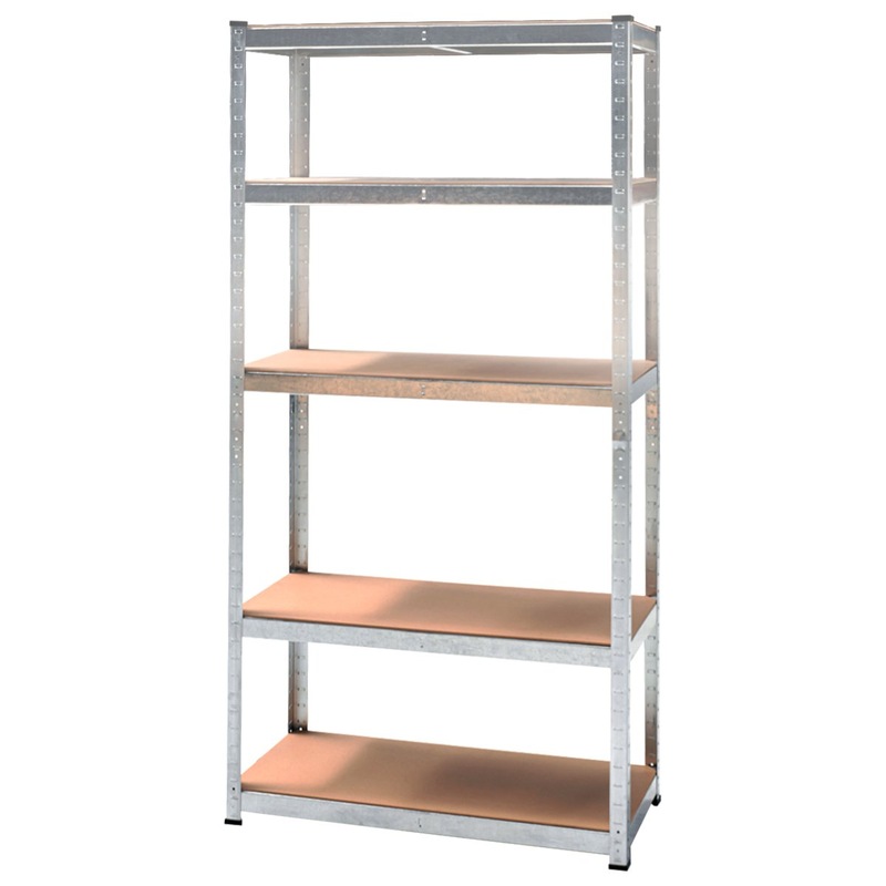 Buy 5 Shelf Adjustable Storage Rack Work Table Galvanized Steel ...