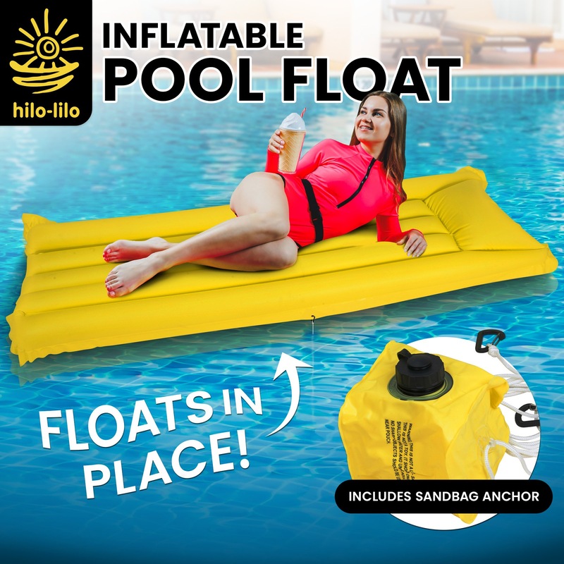 Buy Hilo Lilo Inflatable Pool Float with Sand Bag Anchor - MyDeal