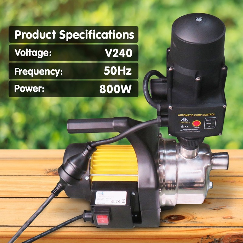 Buy Hydro Active 800w Stainless Auto Water Pressure Pump 70A Electric ...
