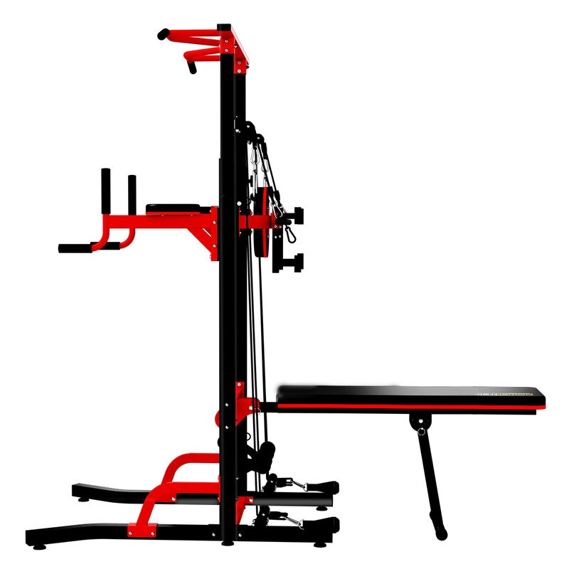 Powertrain Power Tower Chin Up Dip Pull Bar Multistation Home Gym ...