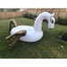 Giant PVC Inflatable Pegasus Pool Float White Gold | Buy Pool Loungers ...