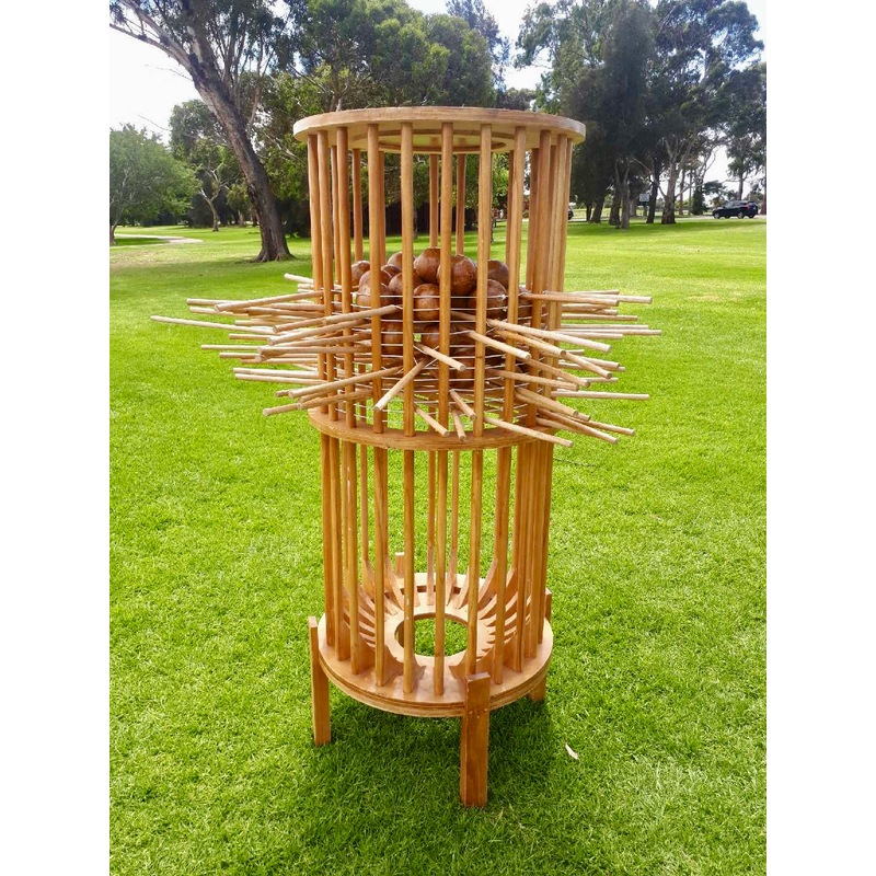 Buy Giant Wooden Kerplunk Outdoor Game Set - MyDeal