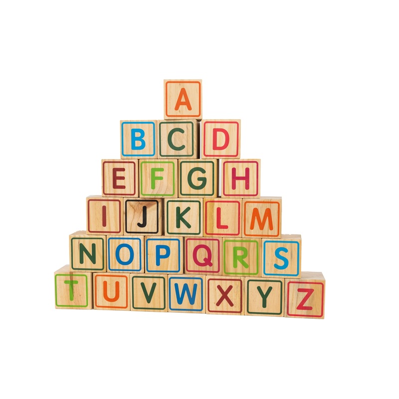 Buy Kids Educational ABC Blocks - 9cm Size - MyDeal