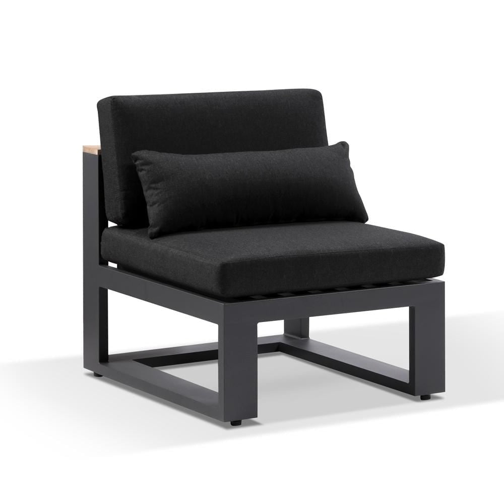 Buy Balmoral Single Modular Outdoor Aluminium and Teak Lounge - Outdoor ...
