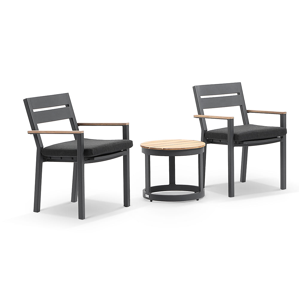 Buy Capri Outdoor Aluminium Patio Set with Side Table - Outdoor ...