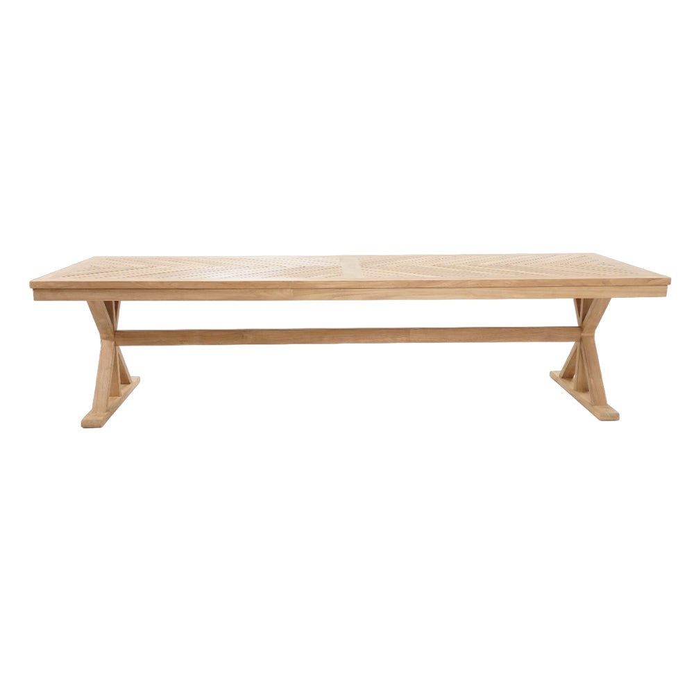 Buy Darlington Outdoor 3m Teak Timber Table - Outdoor Teak Tables ...