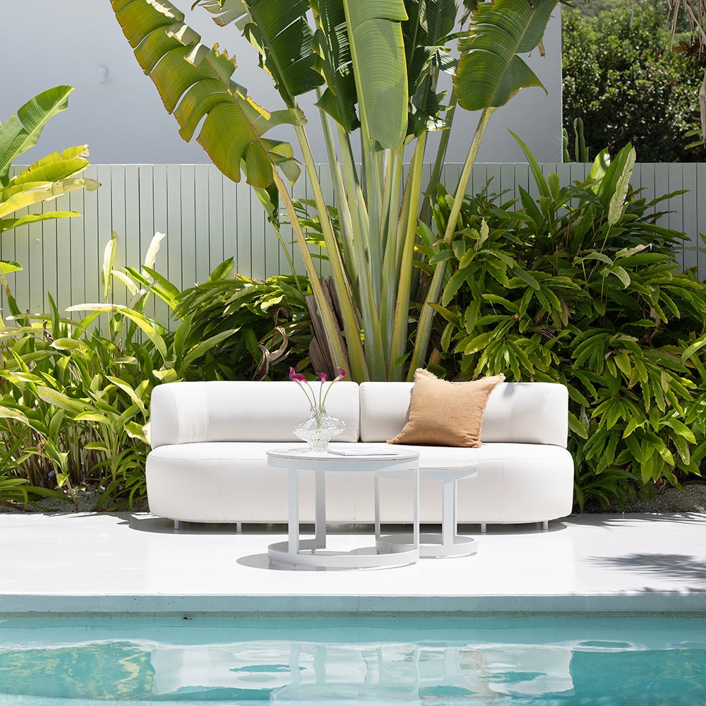 Buy Onslow 3 Seater Outdoor Lounge in Sunbrella - Outdoor Lounges ...