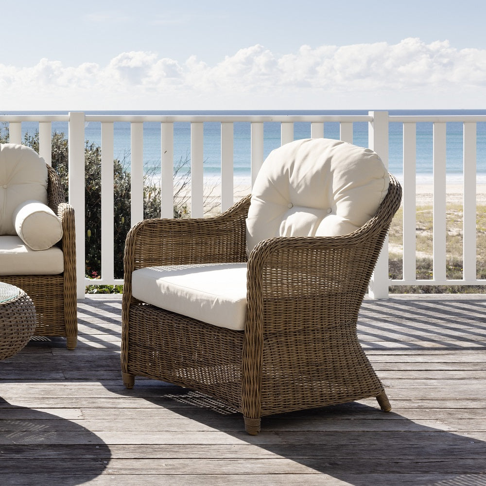 Buy Plantation Outdoor Wicker Patio Set with Side Table - Outdoor ...