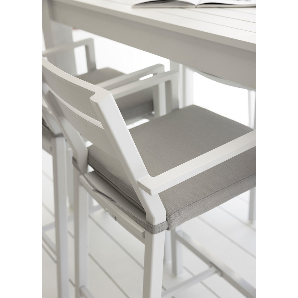 Buy Santorini Outdoor Aluminium Bar Stool - Outdoor Chairs - MyDeal ...