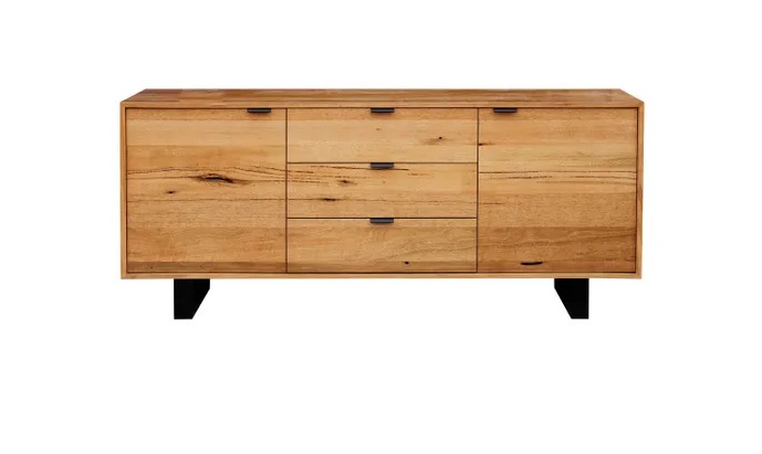 Buy MD Senart Marri Veneer 2 Door 3 Drawer Buffet - MyDeal Australia