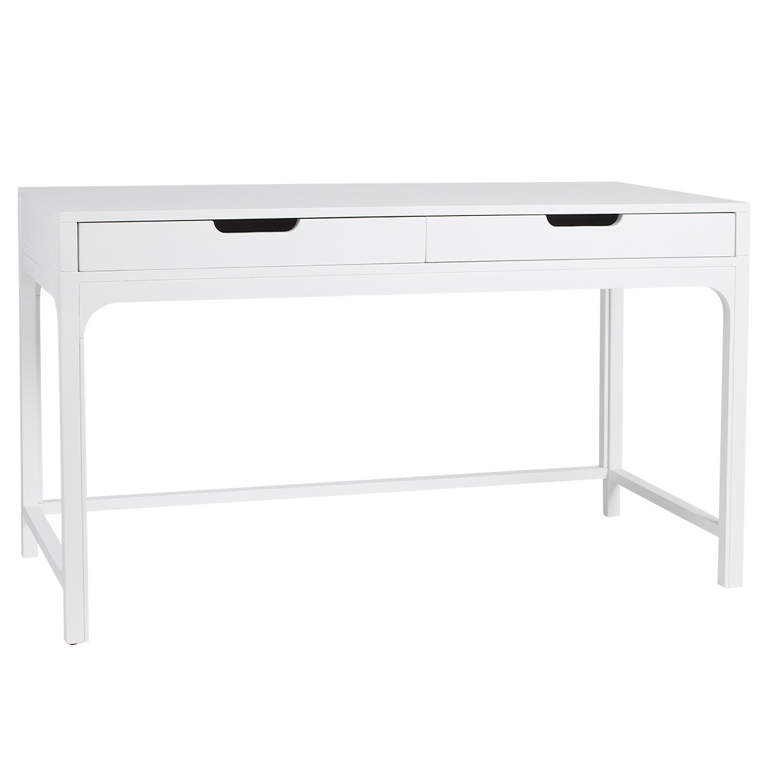 Buy SH Ankara Desk with 2 Drawers - White - MyDeal Australia