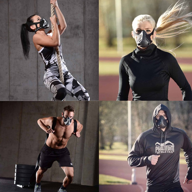 Buy Phantom Training Mask-Black-Large (Weight > 100kg) - MyDeal