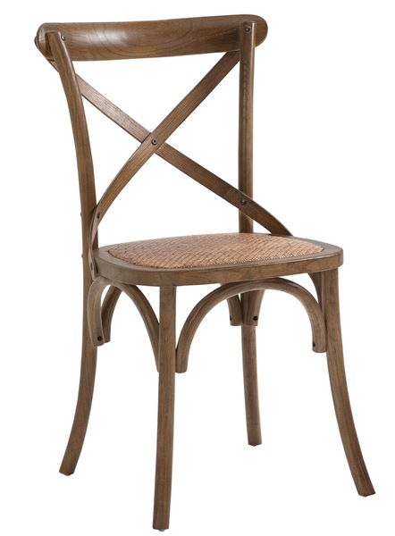 Buy Set of 2 Wooden Crossback Chairs Walnut Commercial Grade - MyDeal ...