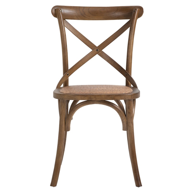 Buy Set of 2 Wooden Crossback Chairs Walnut Commercial Grade - MyDeal