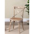 Buy Set of 2 Wooden Crossback Chairs Washed White Commercial Grade ...