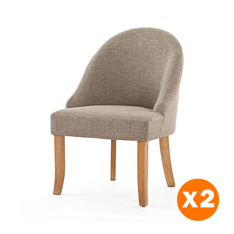 Buy Vintage French Script Upholstered Dining Chairs (Set of 2 ...