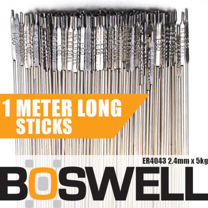 Buy Boswell - 2.4mm x 5KG Aluminium ER4043 TIG FILLER RODS - Welding ...