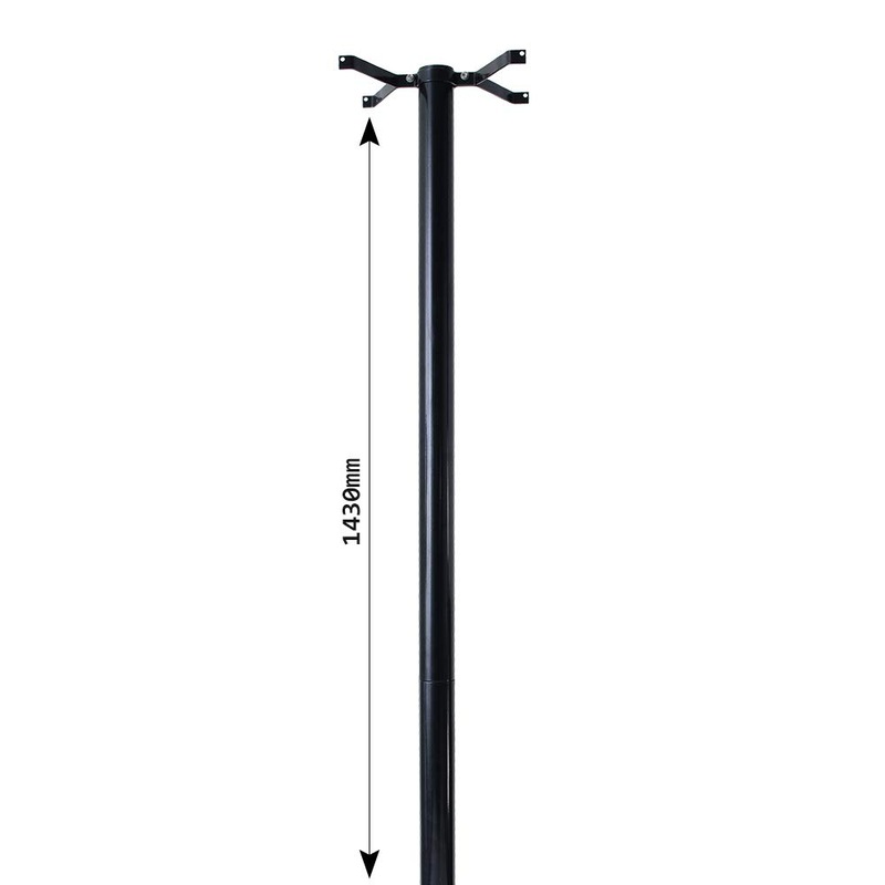 Buy Free Standing Letterbox Mailbox Black US Style Vintage Mail Letter ...