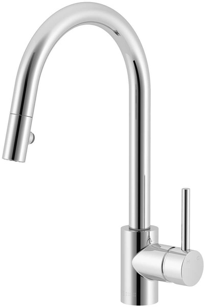 Buy Abey Lucia Pull Out Spray Goose Neck Mixer Tap SK5-2 - MyDeal Australia