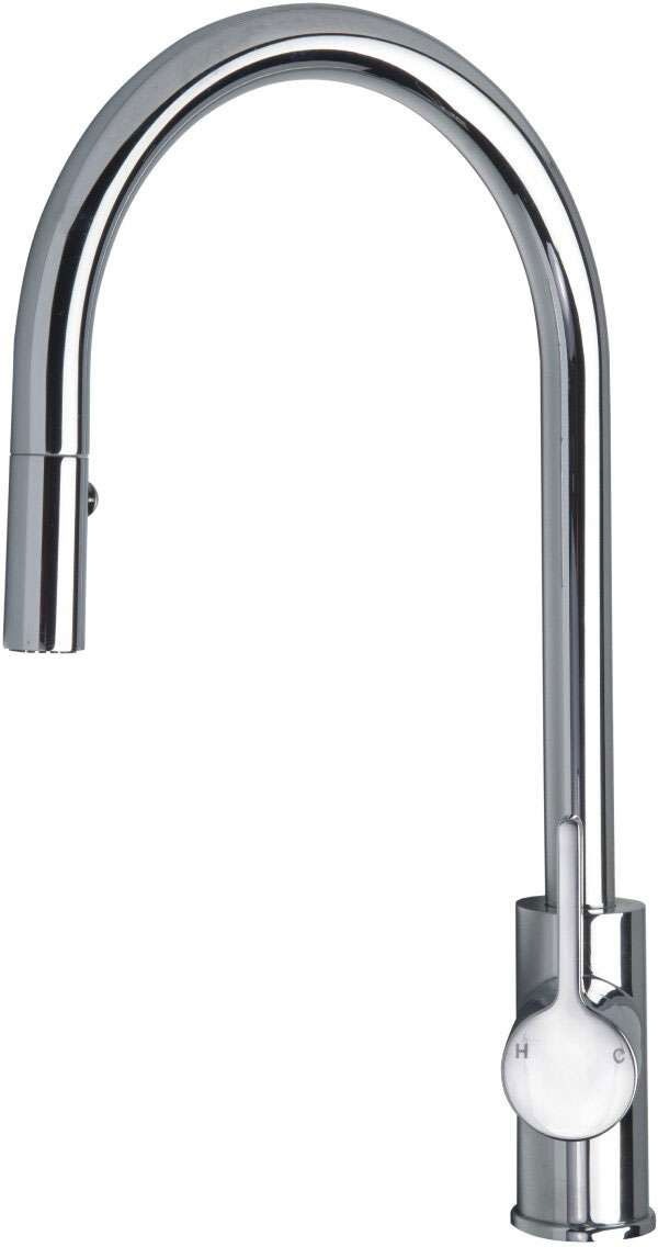 Buy Artusi Gooseneck Pullout Kitchen Mixer Tap ASM301X - MyDeal Australia