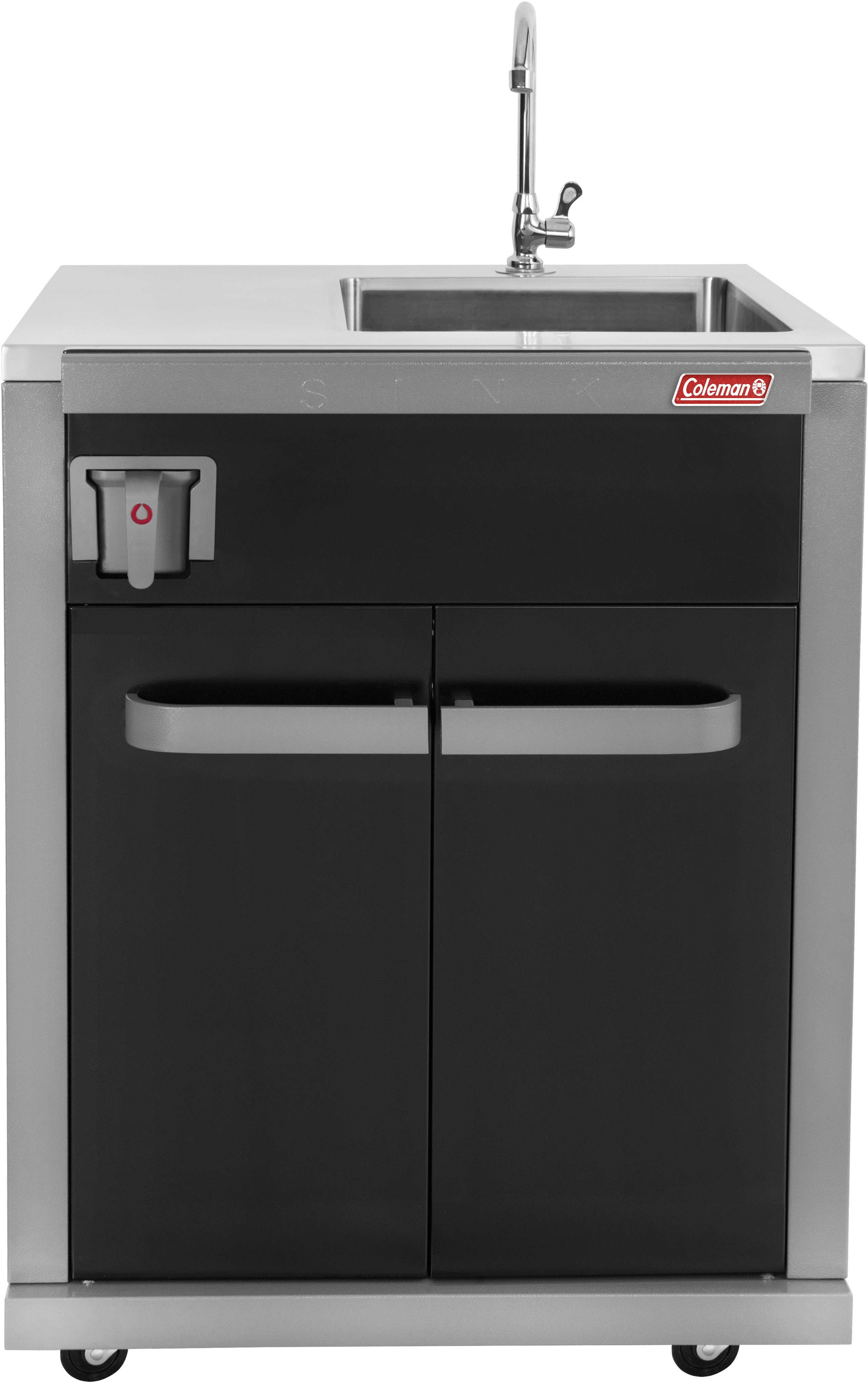 Buy Coleman Revolution Sink Unit With Tap Black Gloss REVSIGL - MyDeal ...