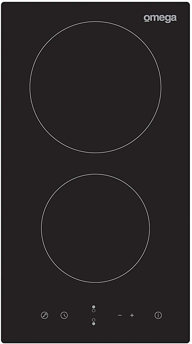 Buy Omega 30cm Domino-Style Black Ceramic Glass Electric Cooktop ...