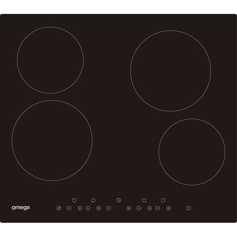 Buy Omega 60cm Black Ceramic Glass Electric Cooktop OCC64TCOM - MyDeal