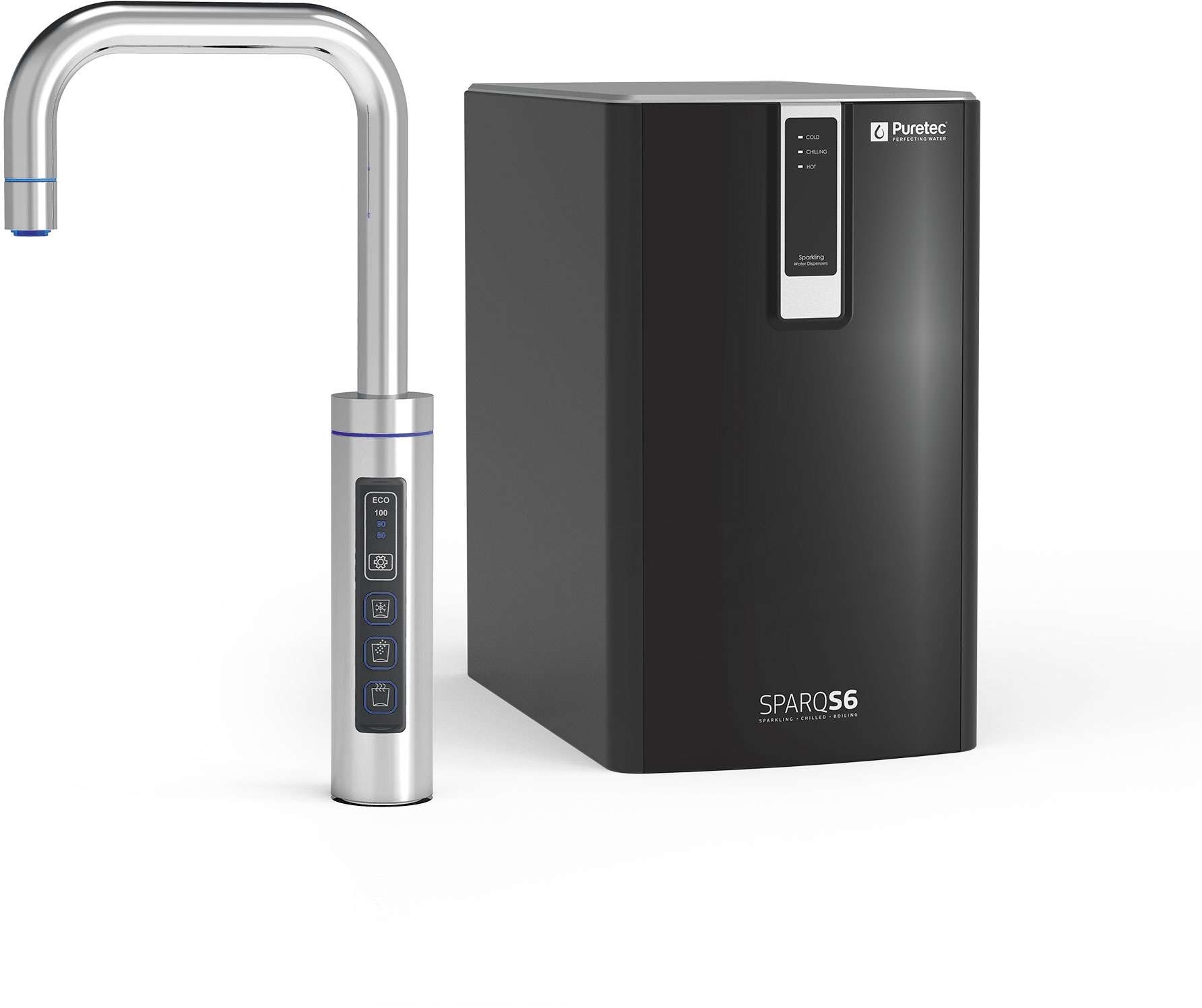 Buy Puretec Boiling, Sparkling & Chilled Water Smart Tap Chrome SPARQ ...