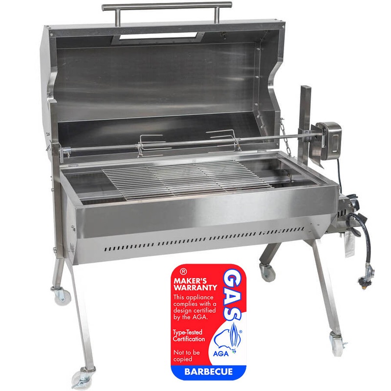 Flaming Coals Dual Fuel Spit Roaster 1000mm | Buy Spit Rotisseries ...
