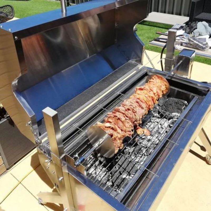 Flaming Coals Dual Fuel Spit Roaster 1000mm | Buy Spit Rotisseries ...