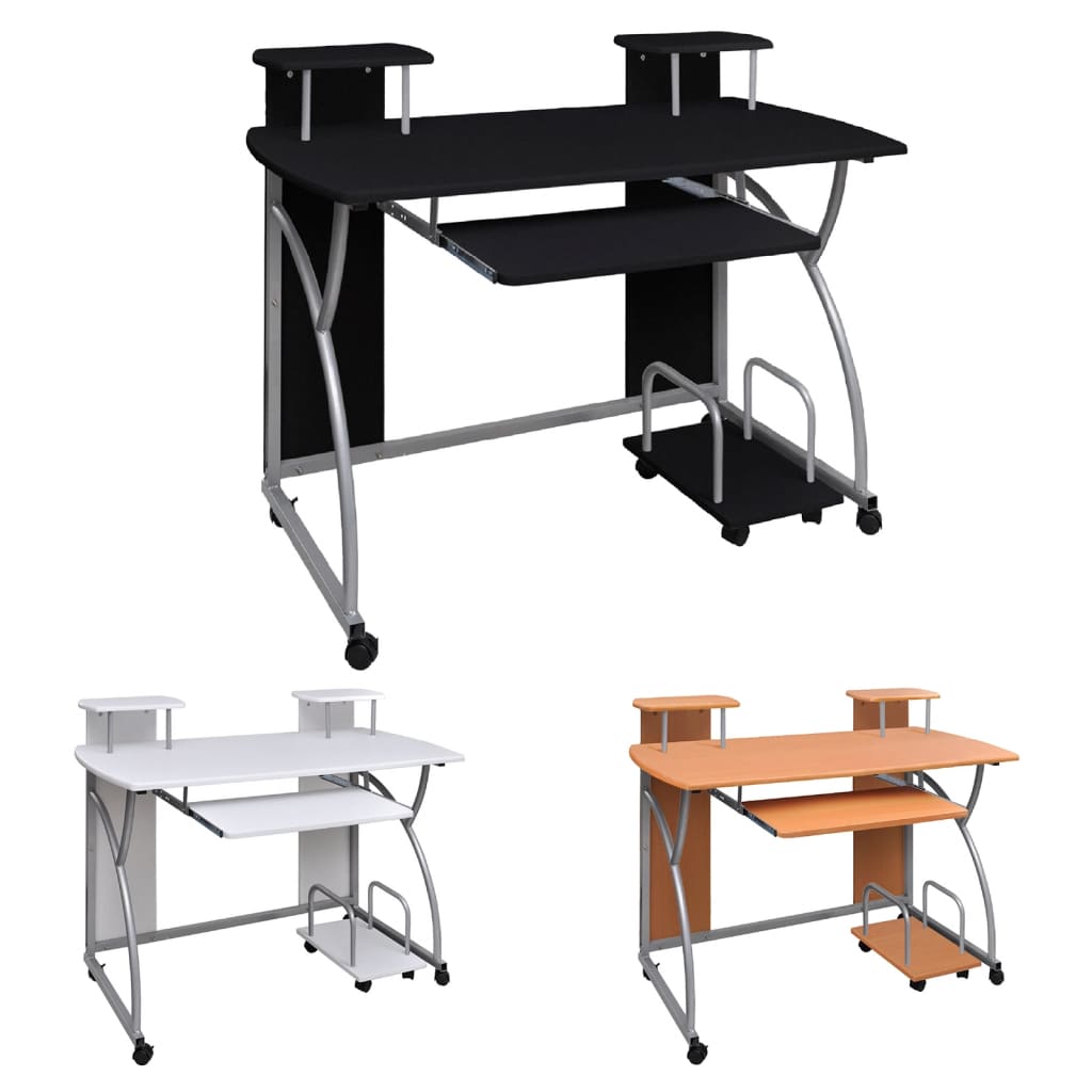 Buy Computer Desk with Pull-out Keyboard Tray Workstation Multi Colours ...