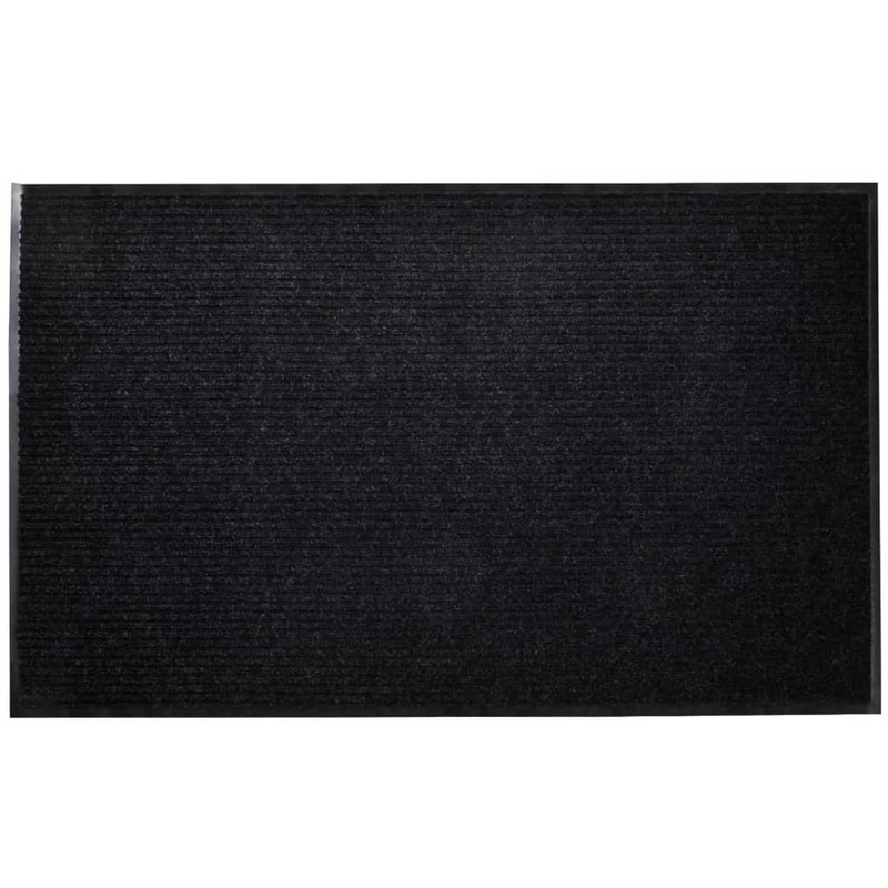 Door Mat 90x150cm Floor Area Rug Non-skid Black Indoor Entrance Matting ...