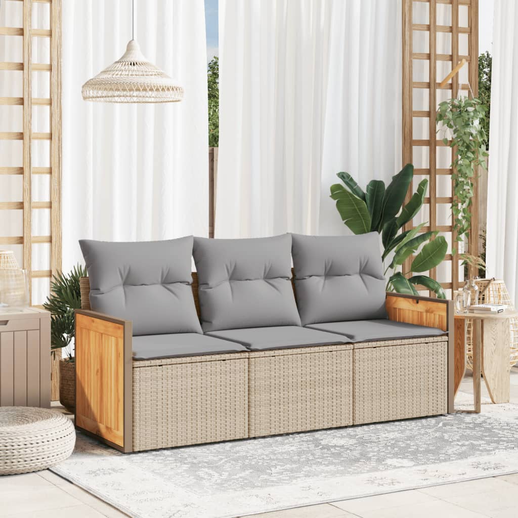 Buy Garden Sofa Set with Cushions Modular Sofa Outdoor Lounge Set Poly ...