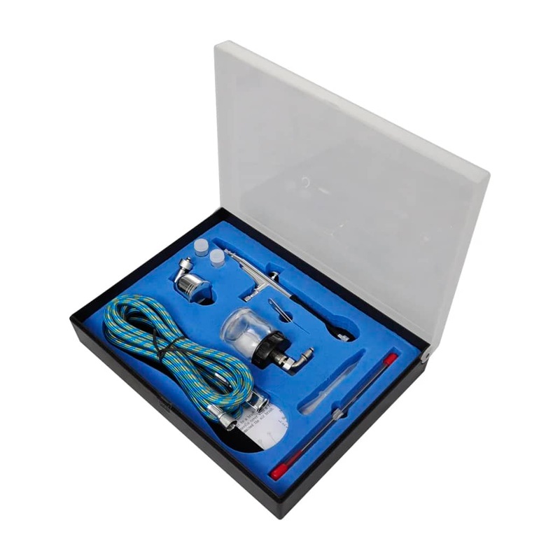 Buy Airbrush Compressor Set with 2 Pistols vidaXL - MyDeal