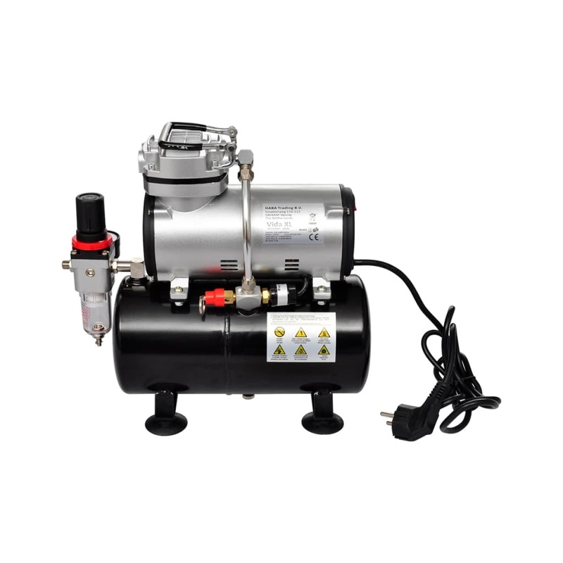 Buy Airbrush Compressor Set with 2 Pistols - MyDeal