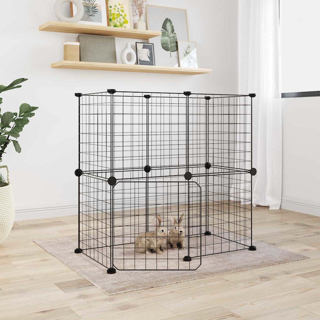 Buy Pet Cage Rabbit Hutch Dog Playpen Enclosure Puppy Carrier Black ...