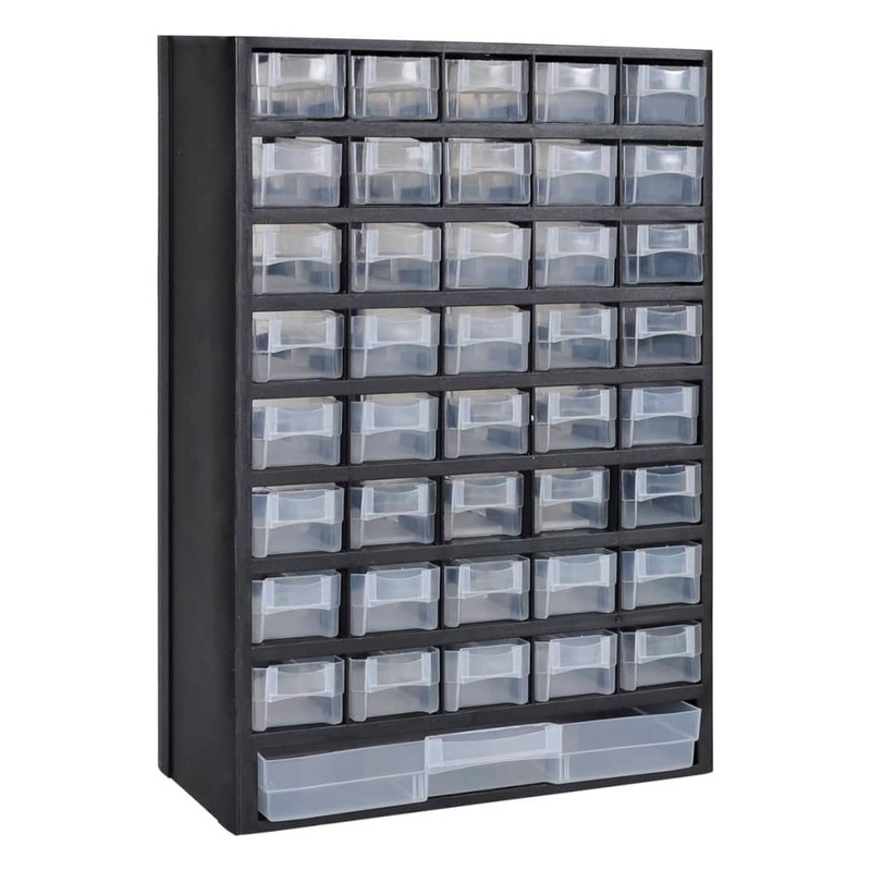 Buy 41-Drawer Plastic Storage Cabinet Tool Box vidaXL - MyDeal