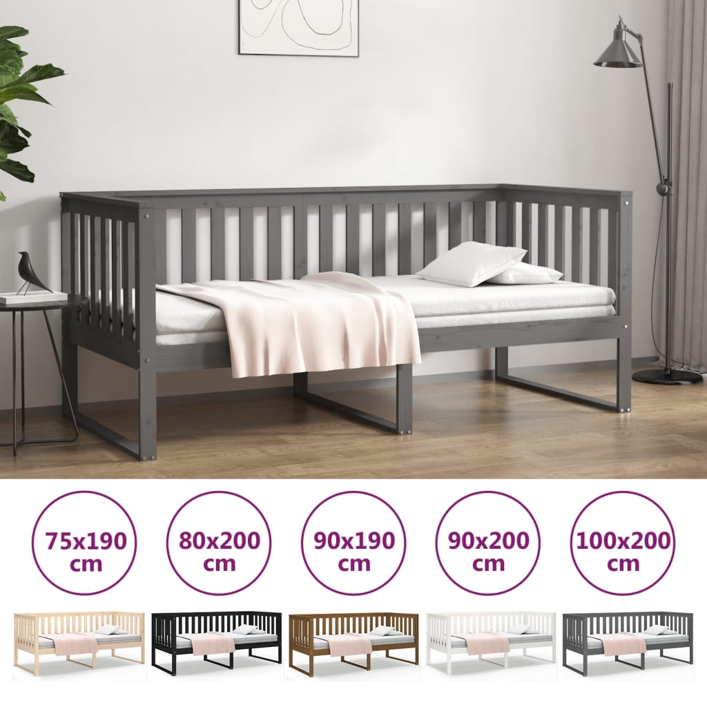 Buy Solid Wood Pine Day Bed Guest Sleepover Sofa Bed Couch Multi ...